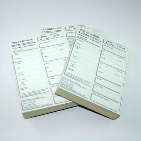 Waste Transfer Notes Printing UK | Tel 01646 682676